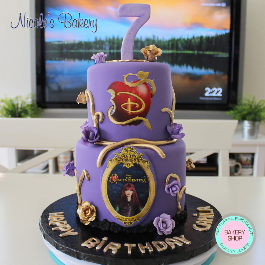Descendants themed cake