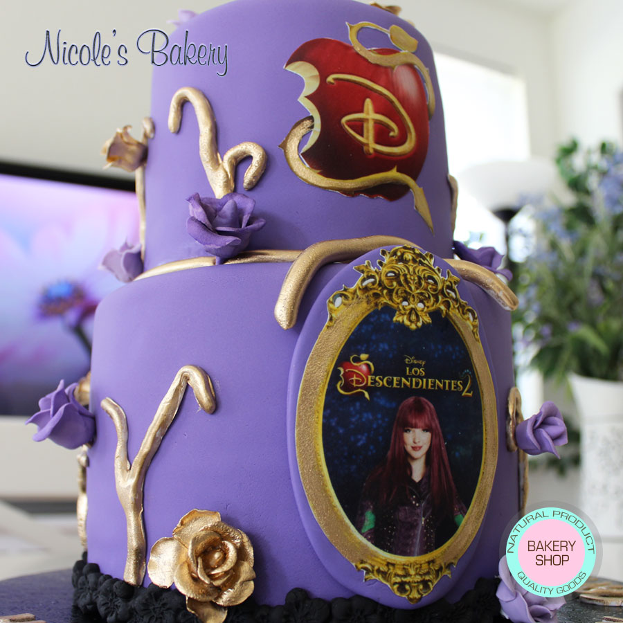 Descendants themed cake