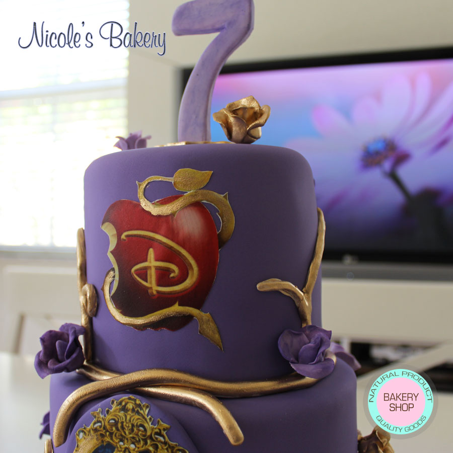 Descendants themed cake