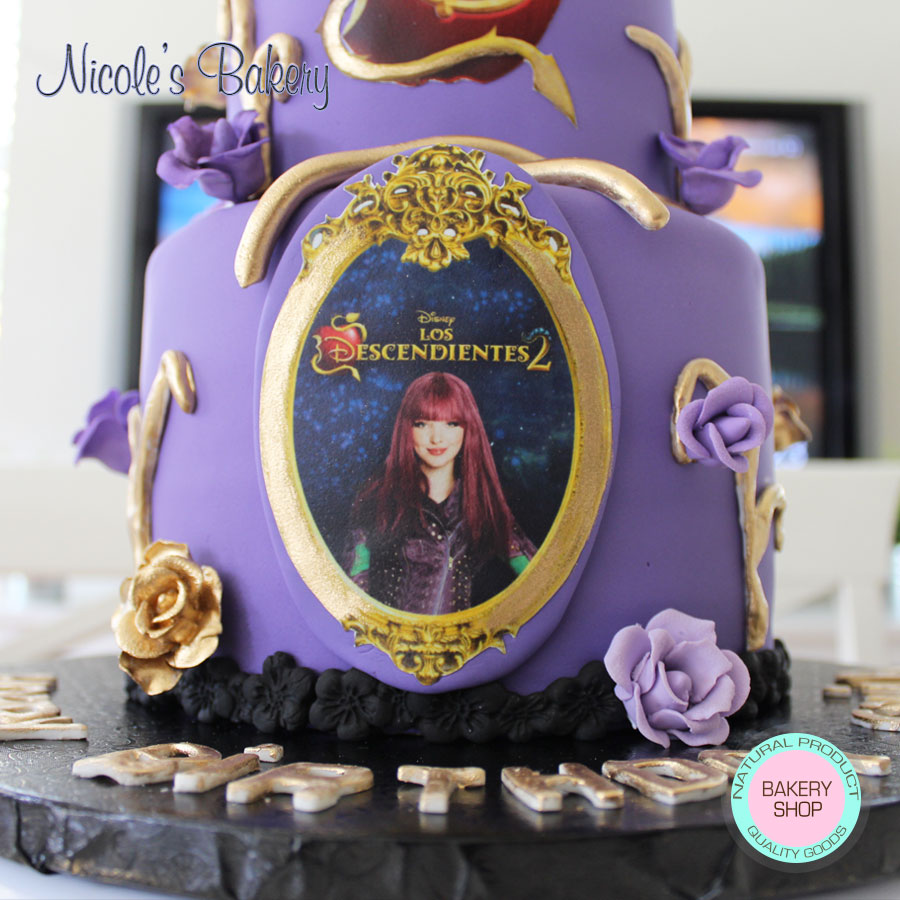 Descendants themed cake
