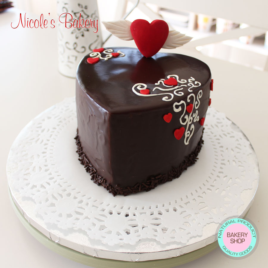Heart Chocolate Cake
